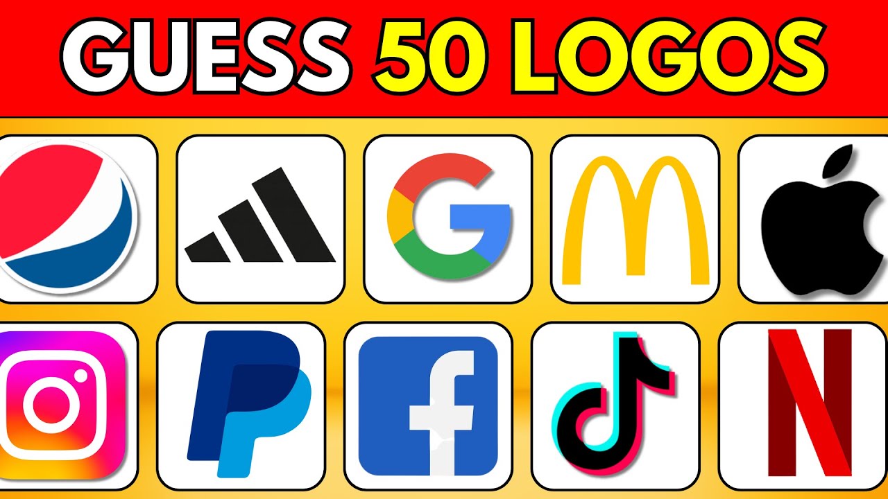 50 Logos, 5 Seconds: Can You Beat This Ultimate Logo Challenge? 🤔 - YouTube