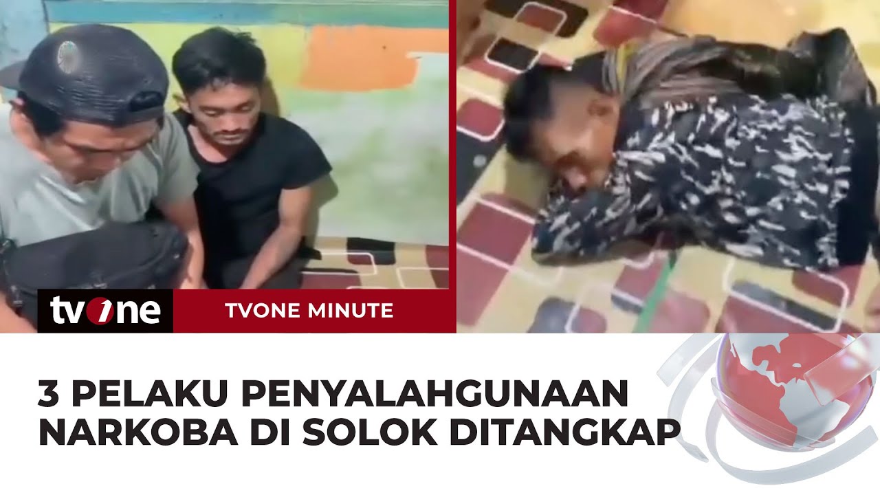 Tim Satresnarkoba Polres Solok Tangkap 3 Pemuda Pelaku Penyalahgunaan Narkoba | tvOne Minute ...