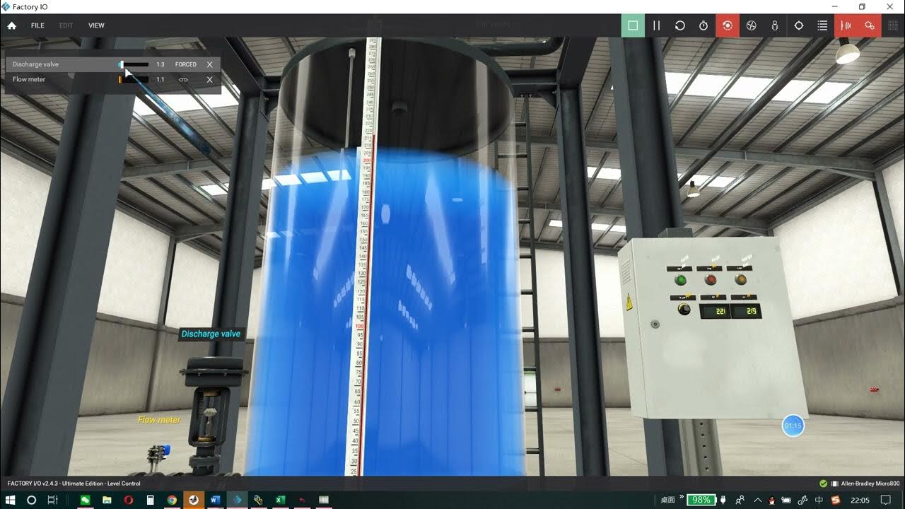 CCW and factory io PID level control - YouTube