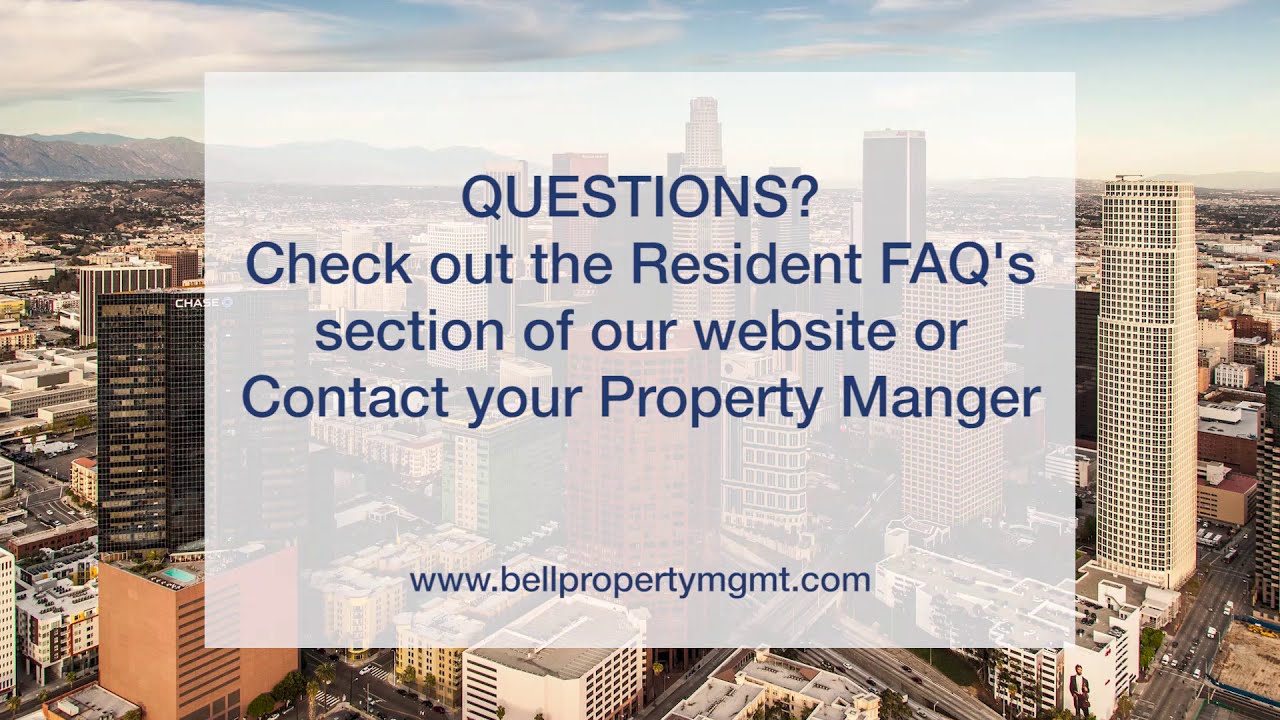 Tenant Web Access - Portal Instruction from Bell Properties California ...