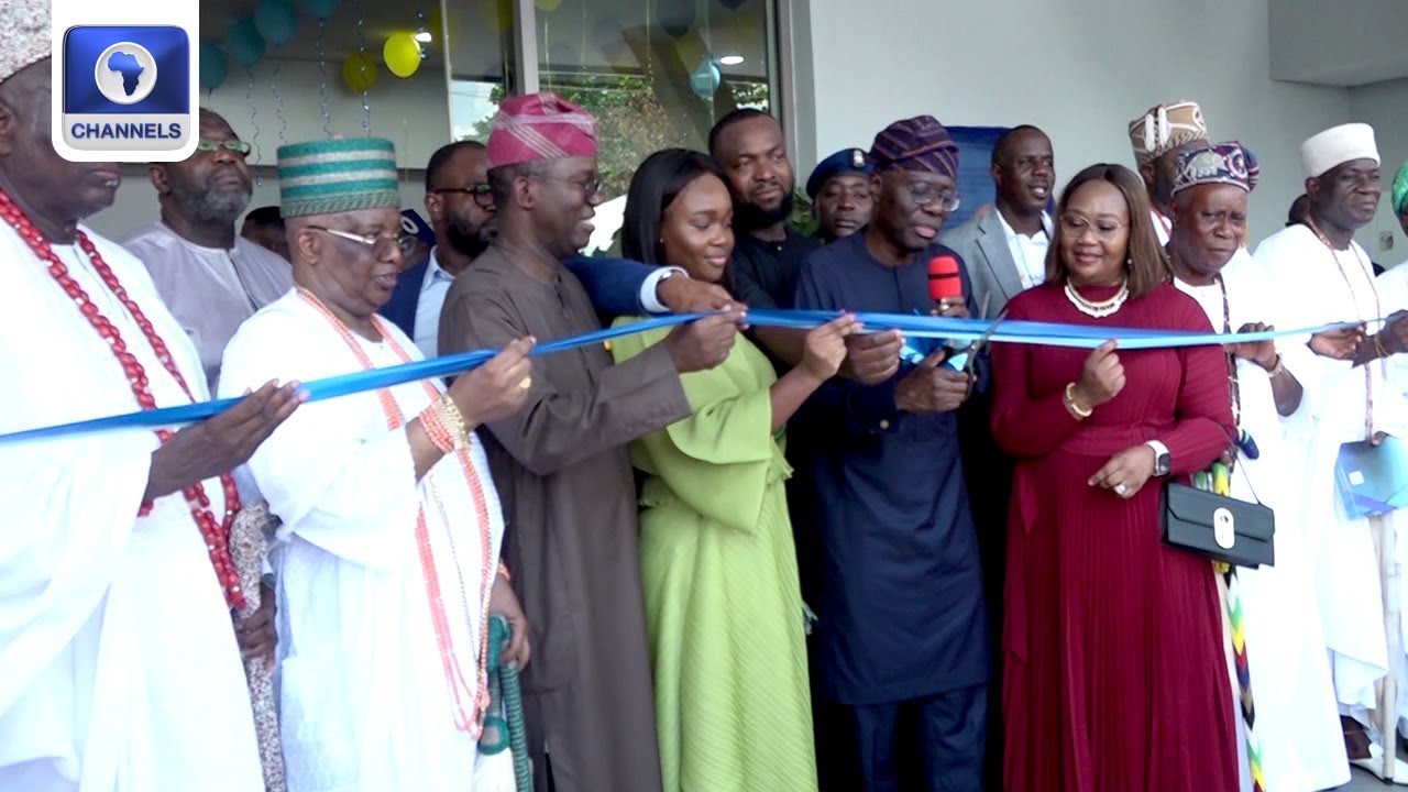Sanwoolu, Abiru Commission Sail Innovation Lab In Ikorodu - YouTube