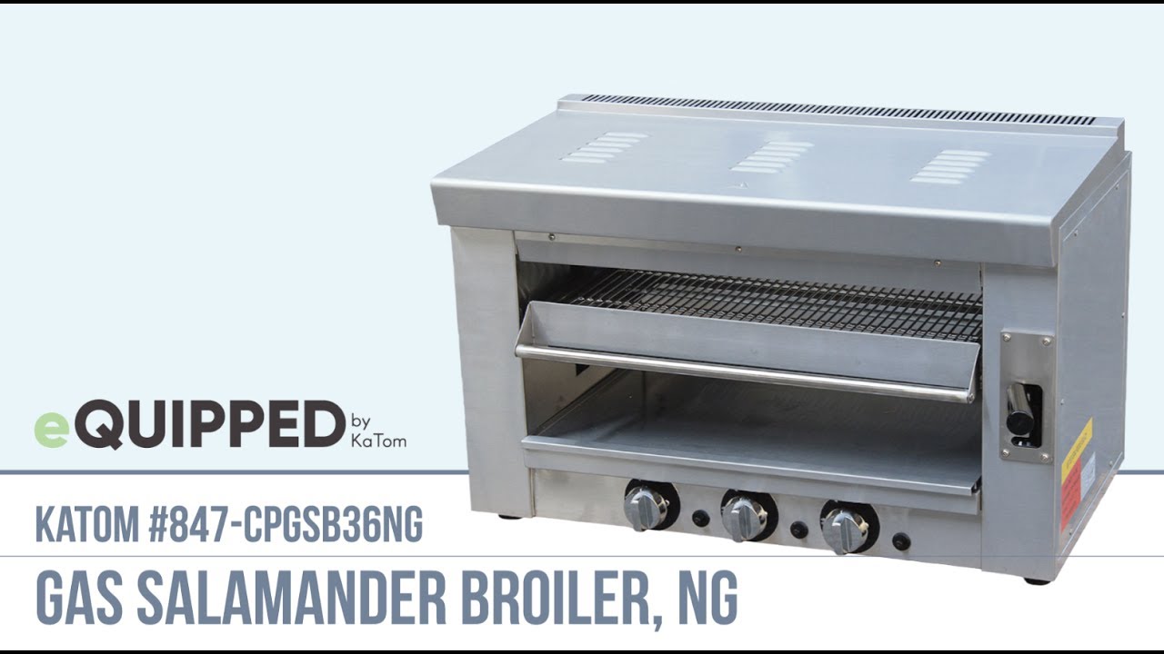 eQuipped 26.5" Gas Salamander Broiler, NG - YouTube