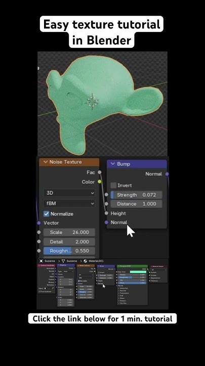 FREE & EASY Noise Bump tutorial for Blender beginner😍 #blender #tutorial #noise #bump - YouTube