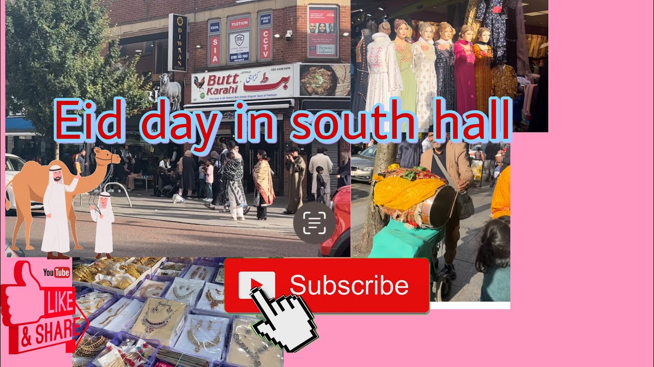 How to celebrate Eid in London south hall. - YouTube