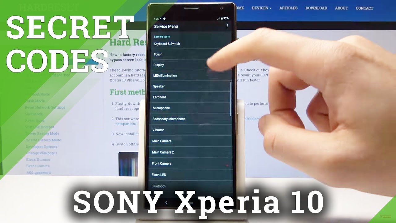 Secret Codes SONY Xperia 10 - Advanced Info / Hidden Mode - YouTube