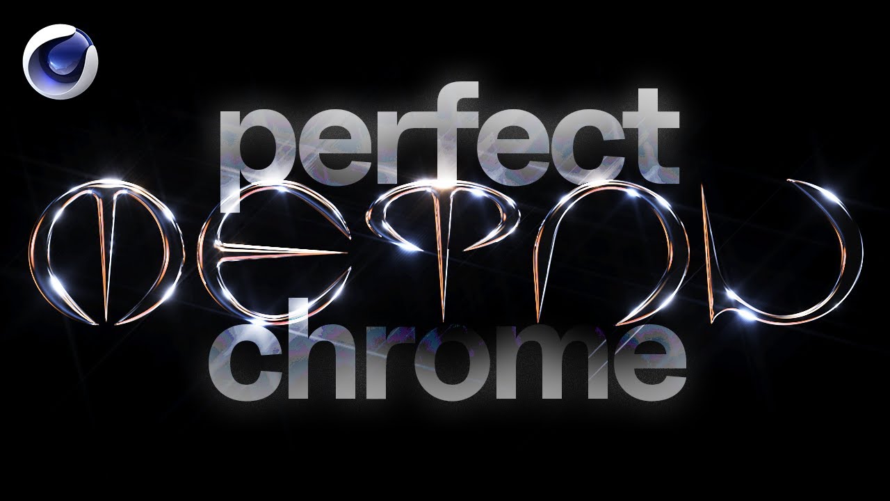 Creating PERFECT Chrome Type in Cinema 4D and Octane │ september ...