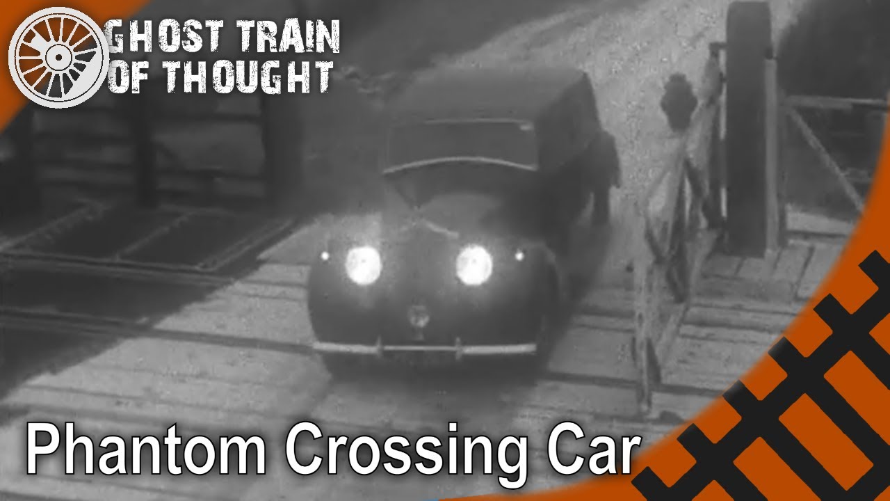 Ghost Colonel and car at Conington Level Crossing - YouTube