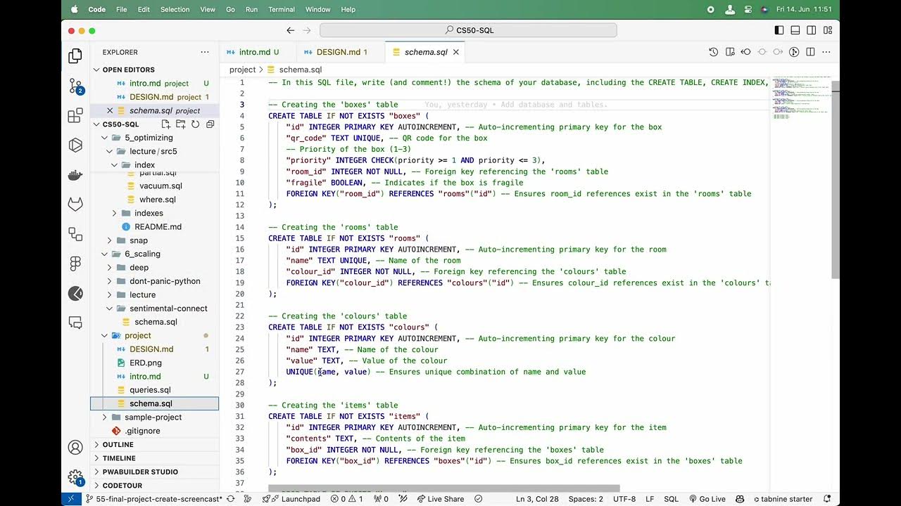 CS50 SQL 2024 Final Project - YouTube