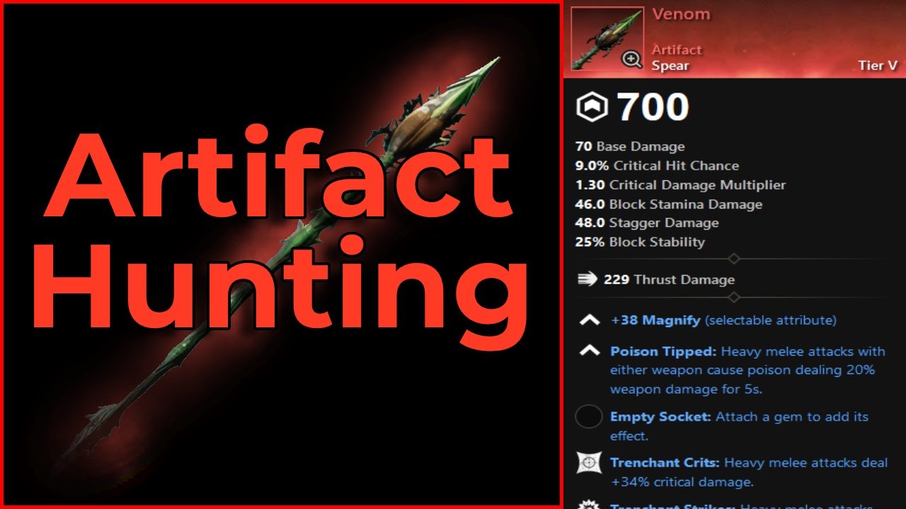 Where to find Venom Artifact | New World: Aeternum | Artifact Hunting - YouTube