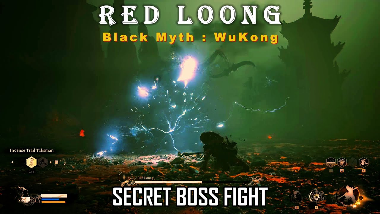 Defeating Red Loong - Secret Boss Fight - Black Myth Wukong - YouTube