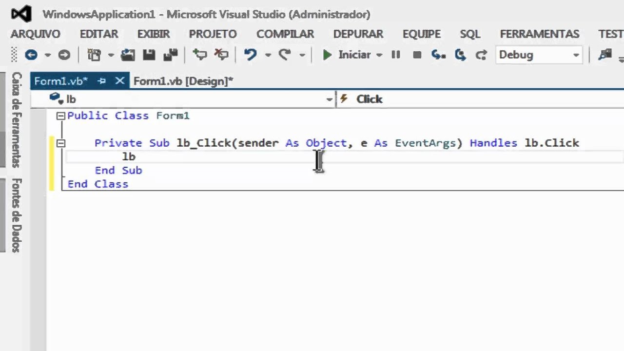 Curso de Visual Basic - Aula 35 - Personalizando Label - YouTube
