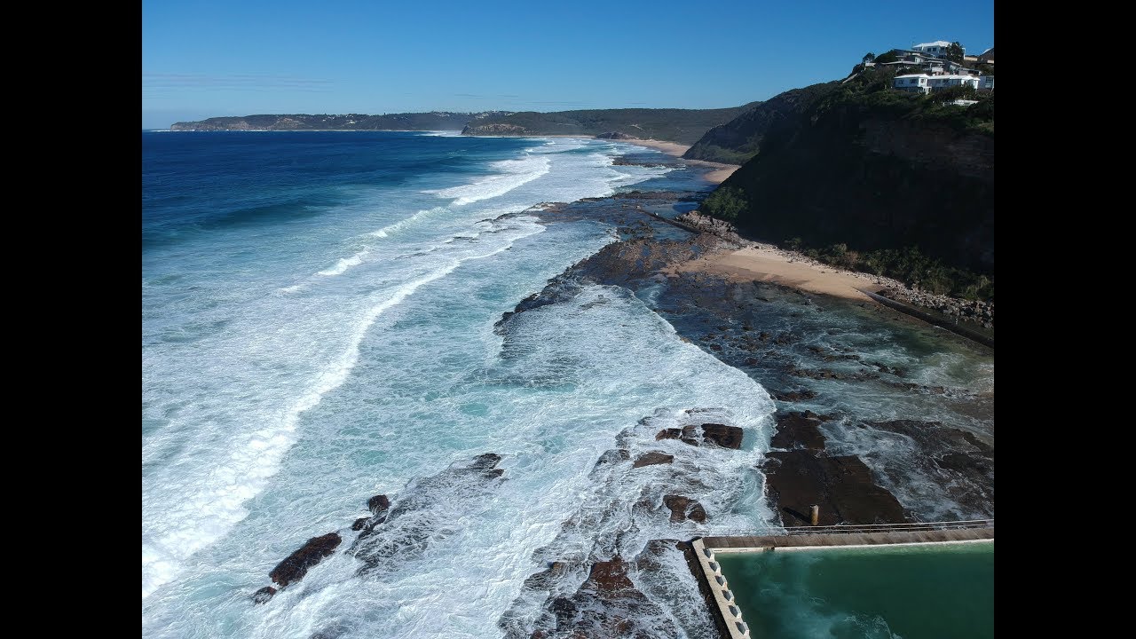 Merewether Ocean Bath, Newcastle, Australia - Drone Dji Spark - YouTube