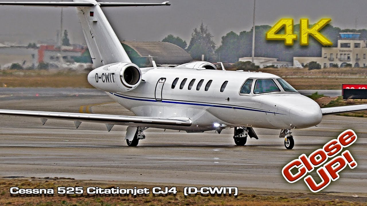 Cessna 525 Citationjet CJ4 Private Jet (D-CWIT) Close up! - YouTube