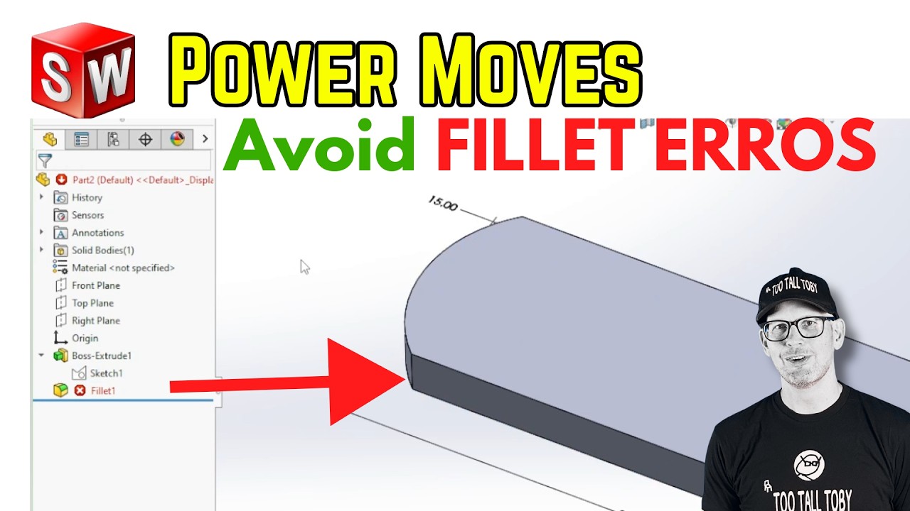 STOP hitting FILLET ERRORS every time you edit a SOLIDWORKS sketch ...