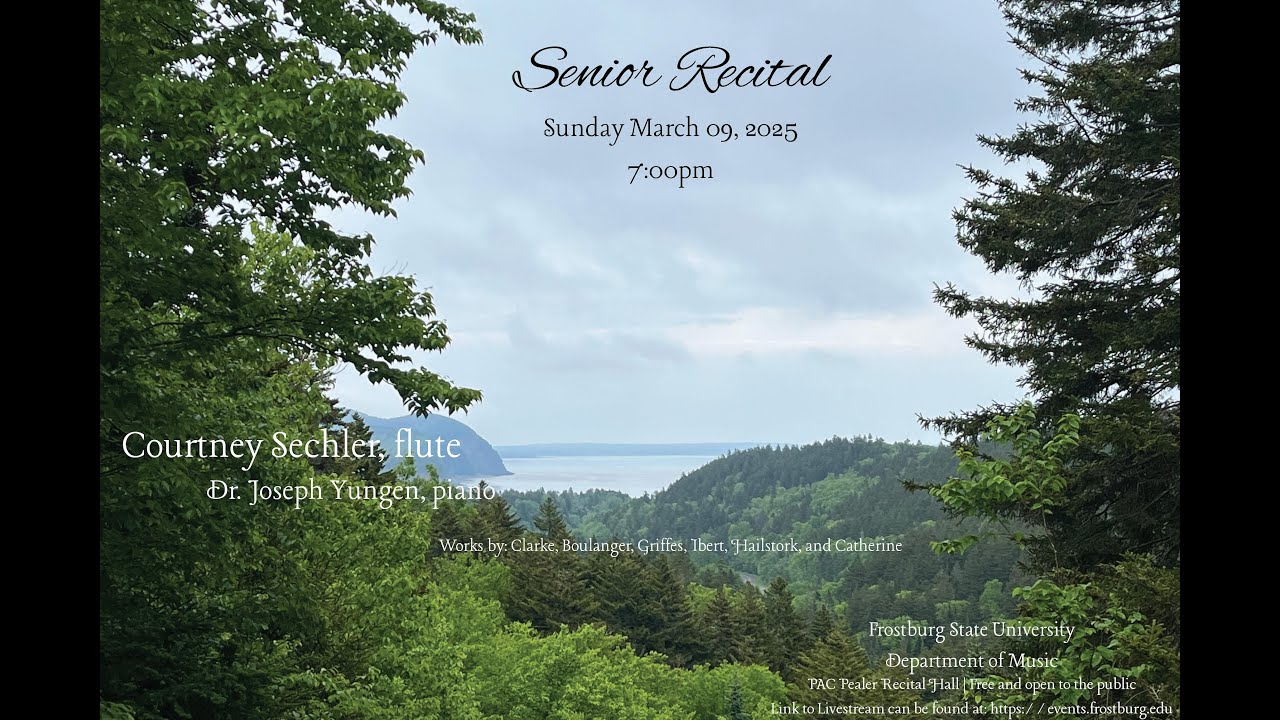 Courtney Sechler, flute - Senior Recital - YouTube