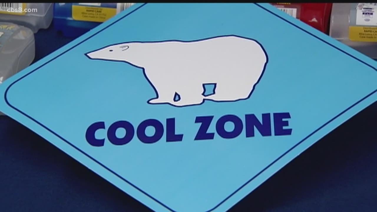San Diego County opens cool zones Monday - YouTube
