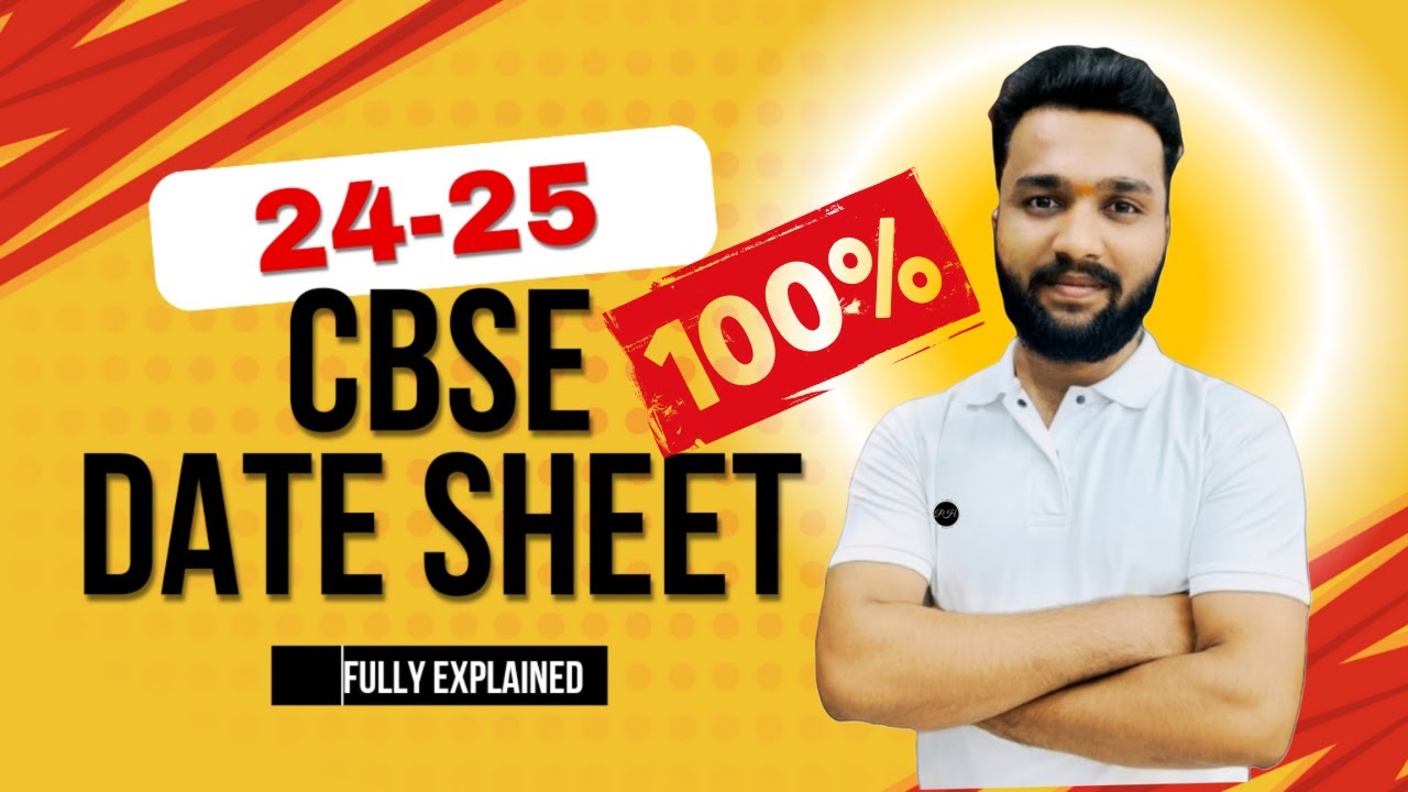 "CBSE Date Sheet 2025 Released! 📅 | Study Plan & Time Table to Ace Your ...
