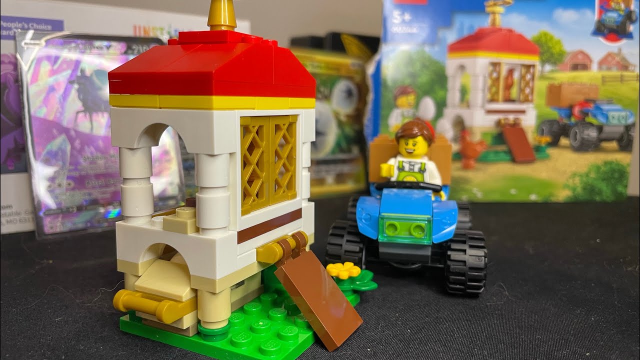Lego chicken lady no instructions challenge full build - YouTube