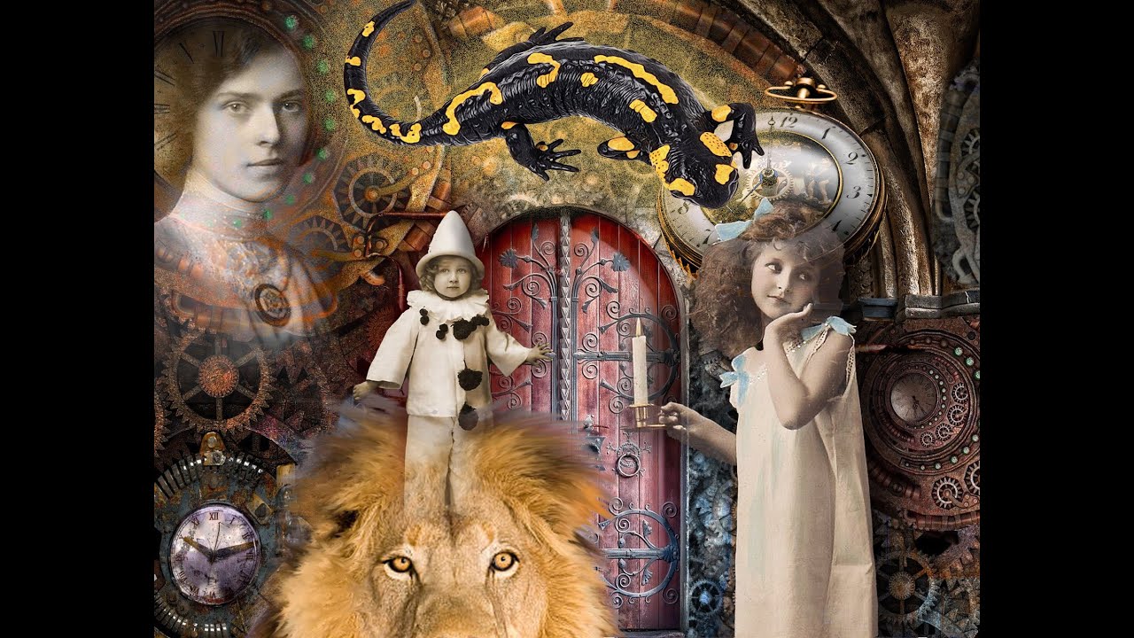 Creating a full color digital surrealist collage - Zoom Demo 9 24 - YouTube