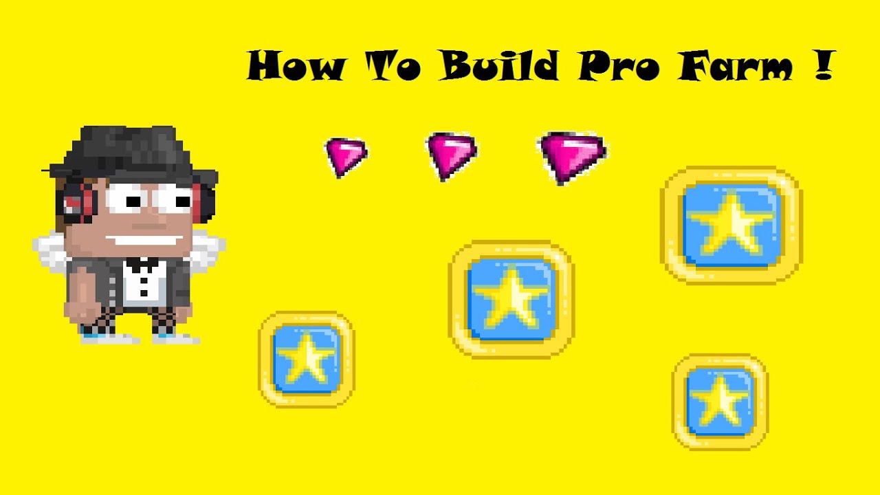 Growtopia Build Normal Farm ! - YouTube