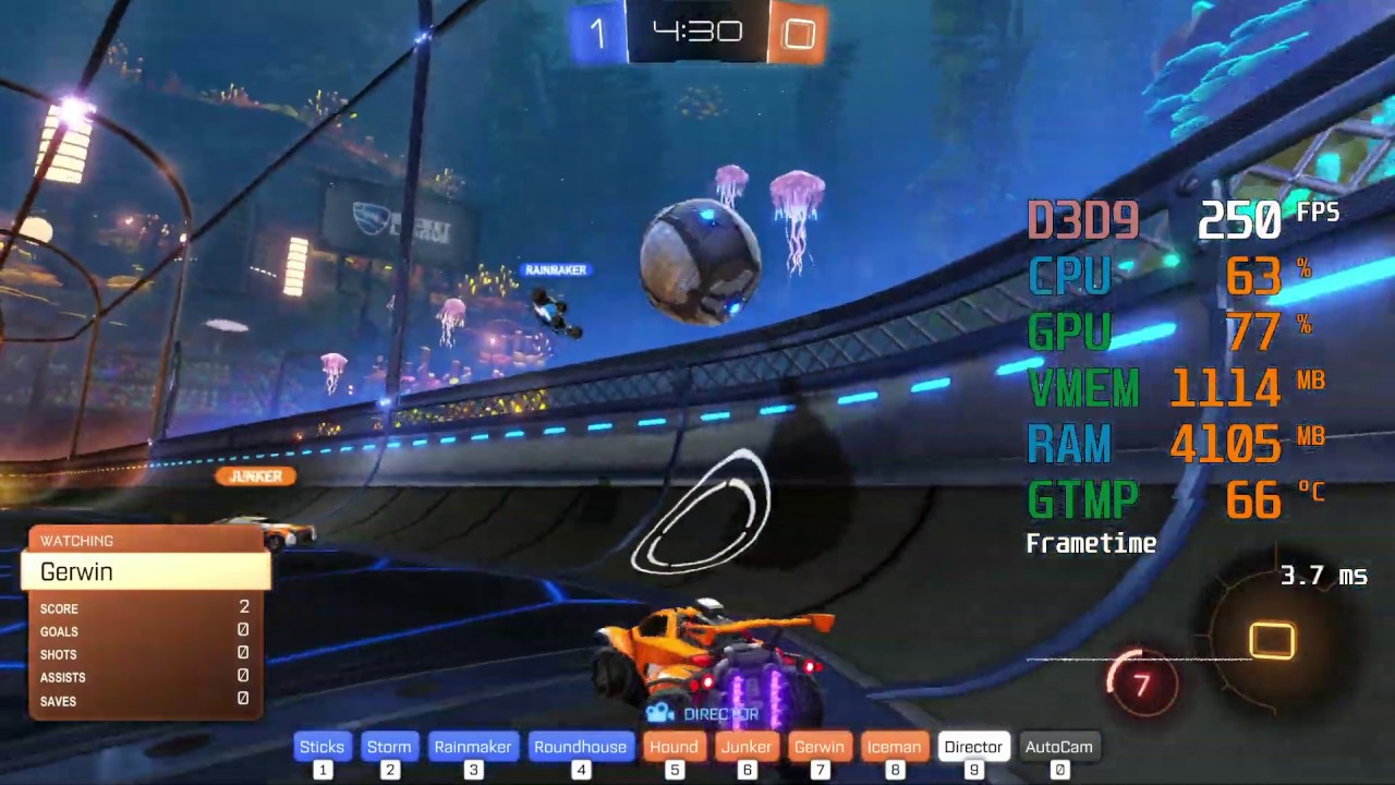 GeForce RTX 2060 -- Intel Core i3-8100 -- Rocket League FPS Test - YouTube