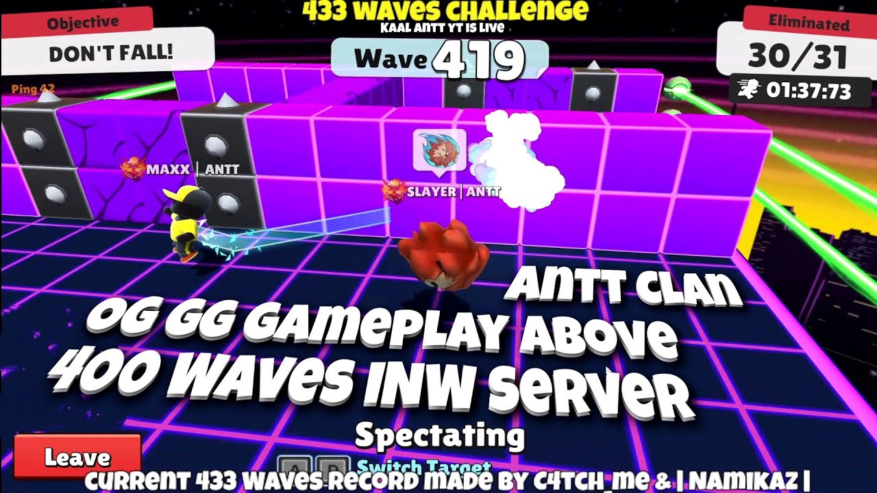 OG GG Gameplay Above 400 Waves endless block dash world record highest ...