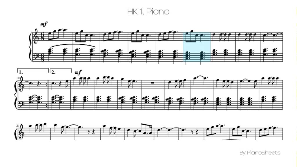 HK 1 [Piano Solo] - YouTube
