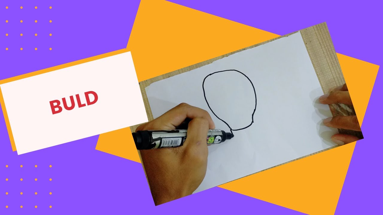 How to draw a buld - YouTube