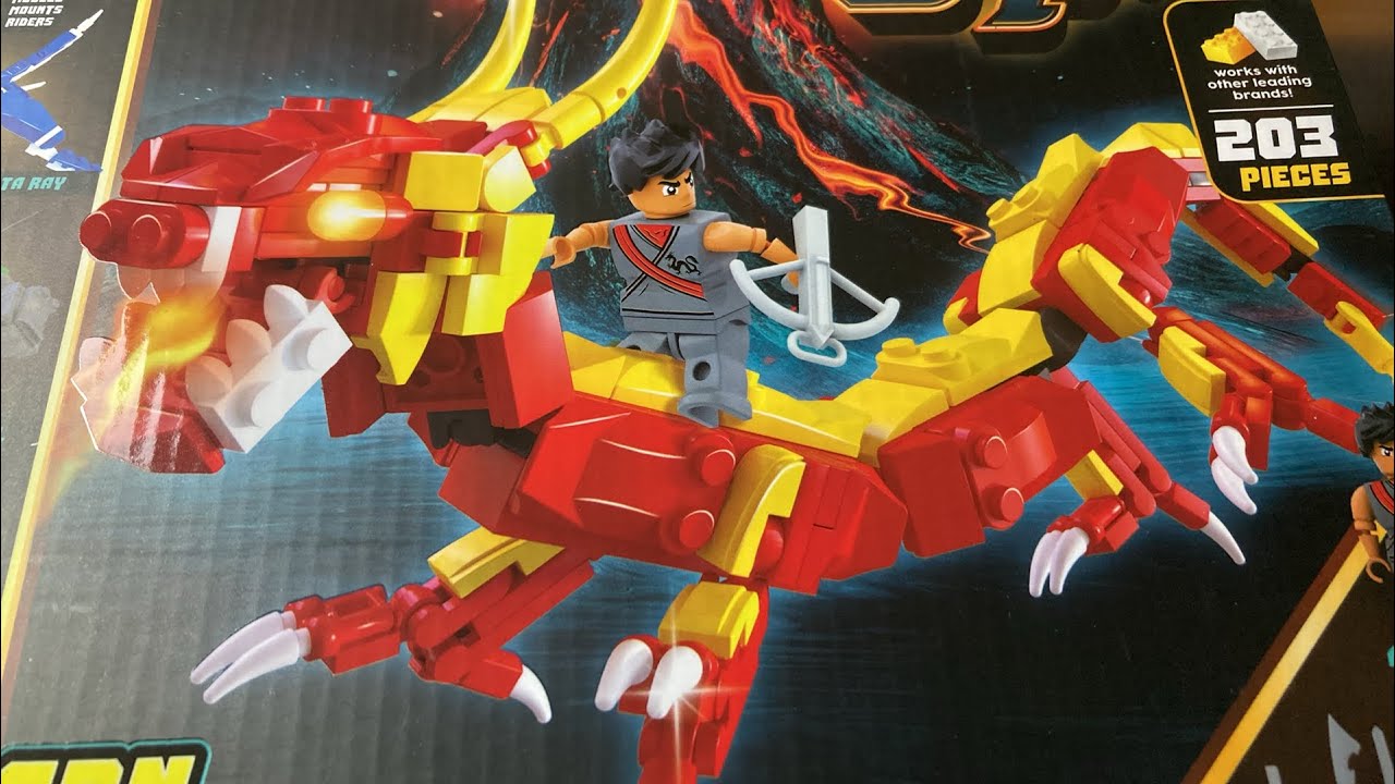 Lego Compatible Block Tech Mount-Up! Fire-Born Dragon Live Build - YouTube
