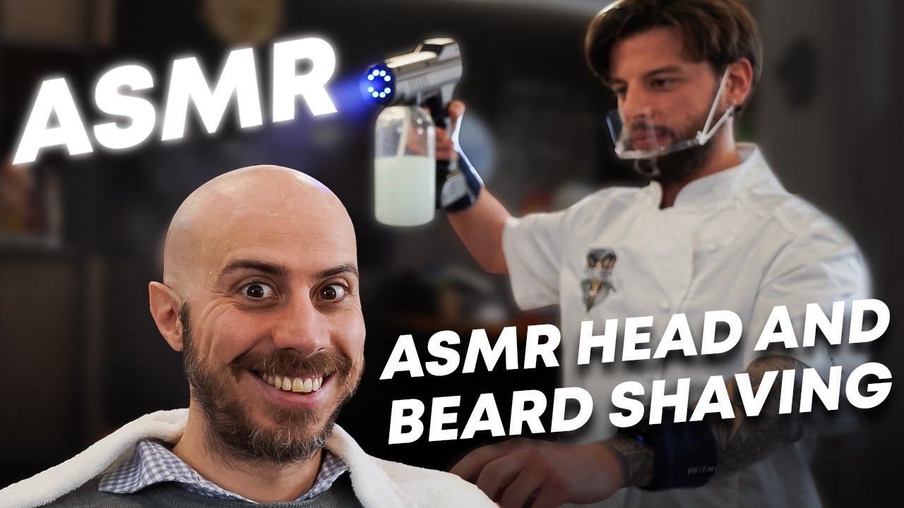 ASMR HEAD MASSAGE AND SHAVING | ITALIAN BARBERSHOP ASMR - YouTube
