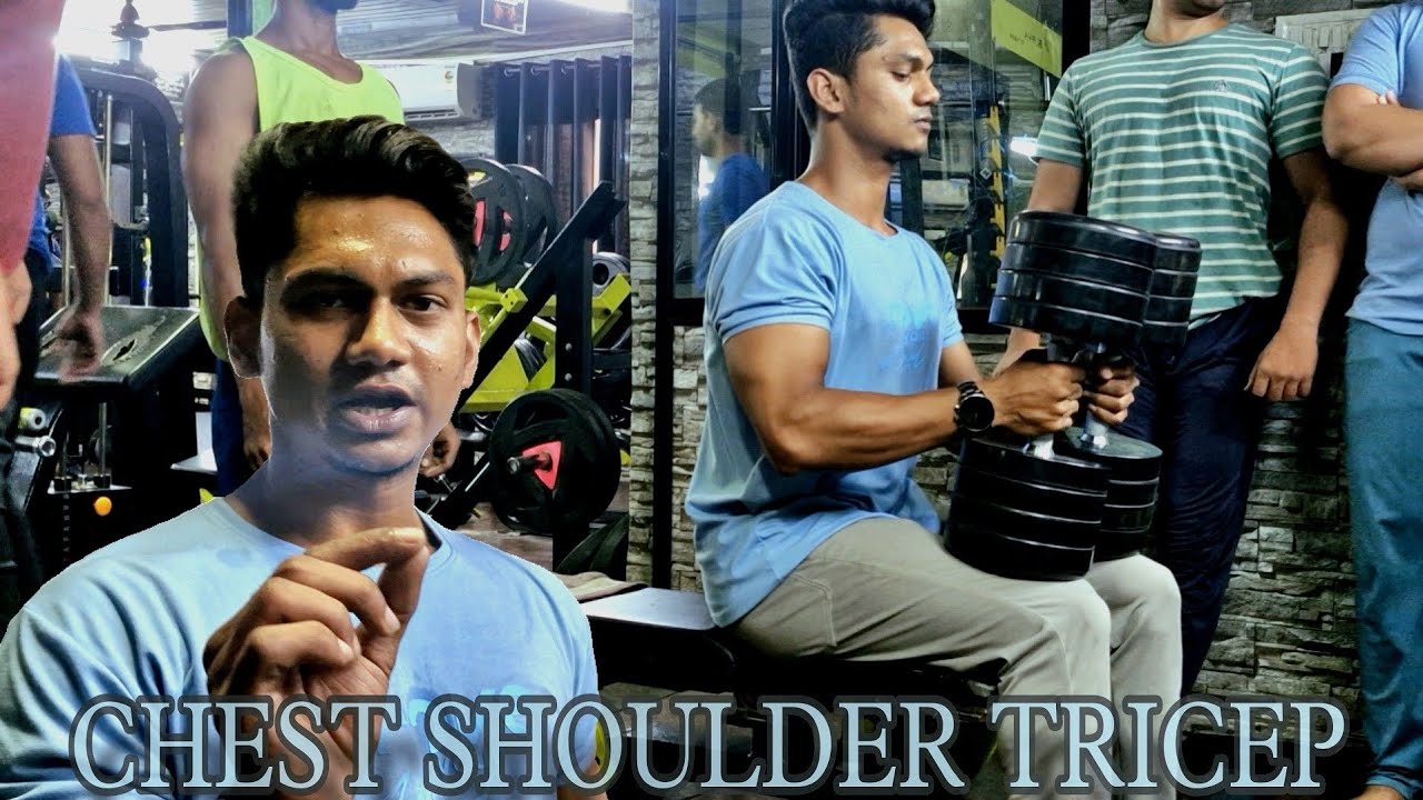 Chest Shoulder n Triceps 💪 ☠️ - YouTube