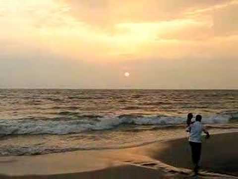 Sunset at the Kozhikode beach , kerala, India! - YouTube