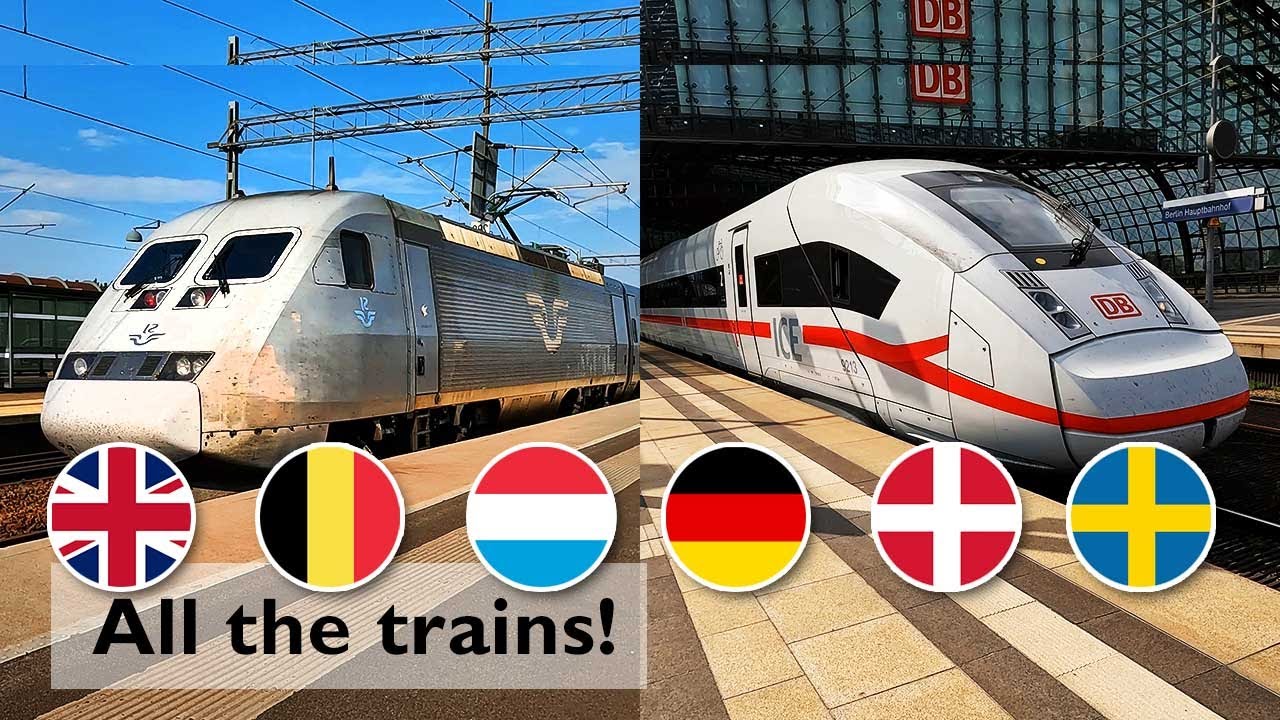 14 European Trains - Interrailing from LONDON to STOCKHOLM - YouTube