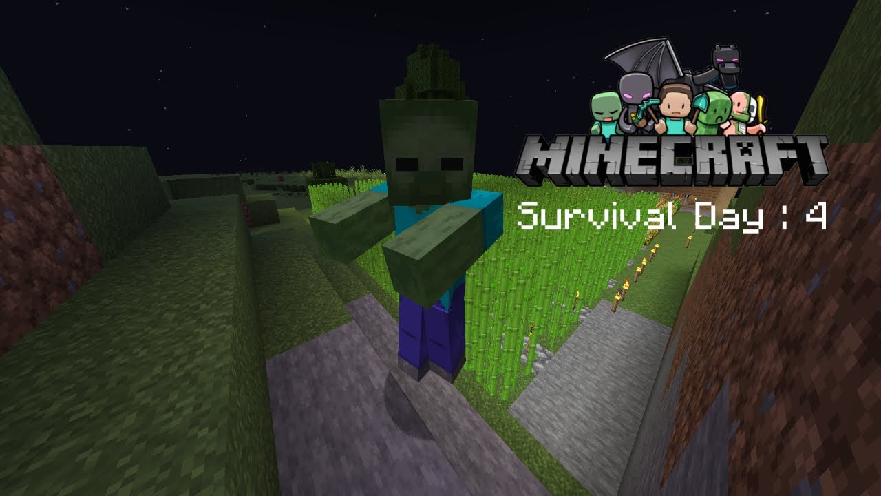 LIVE : Minecraft เอาชีวิตรอด DAY4 - YouTube