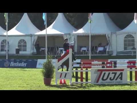 Vesilia Ng and Cedric 48 (borrowed horse)  - Day 3 of German Friendships in Herford Showjumping 2015