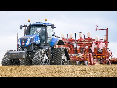 NEW HOLLAND T8 tractor + GRIMME GL 860 8 row potato planter | Farming | Agriculture