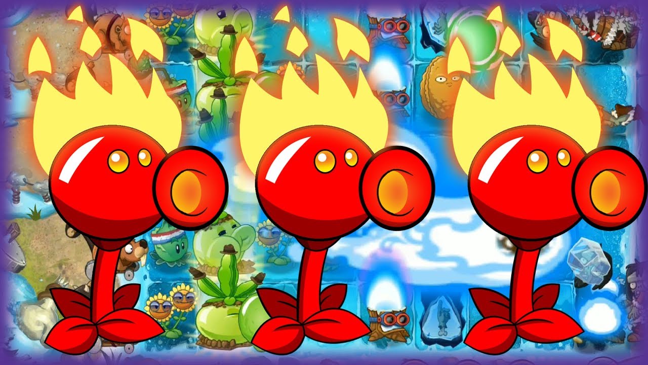 Plants vs Zombies 2 - Fire Peashooter, Primal Peashooter, Sling Pea And ...