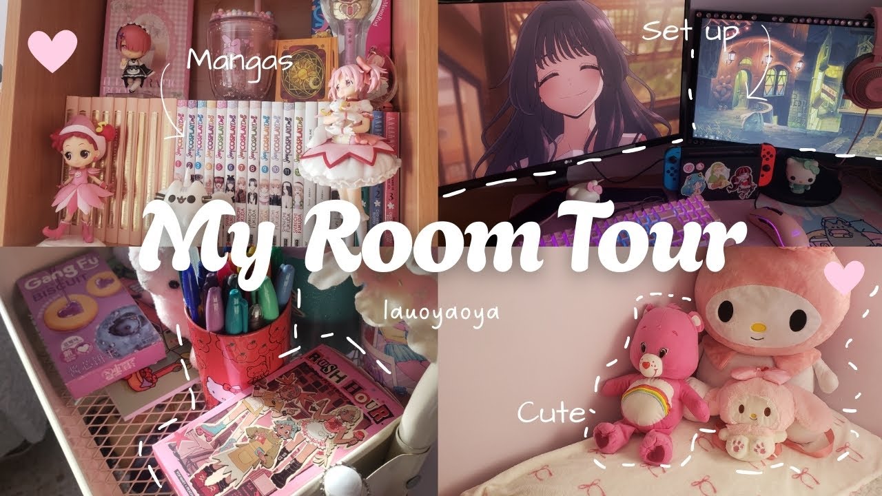 My Room Tour 💗 Os enseño mi cuarto - YouTube