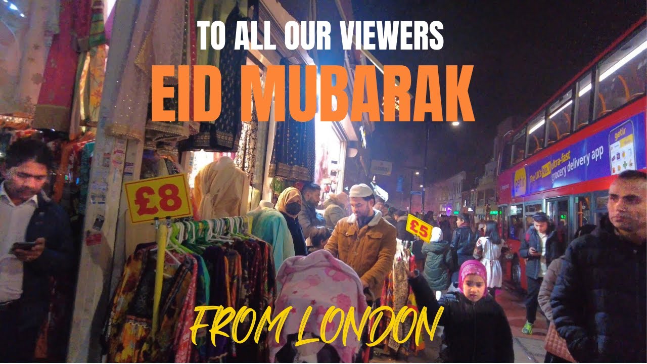 Eid Mubarak to our Viewers. Eid 2nd May 2022 UK. Walking tour Green ...