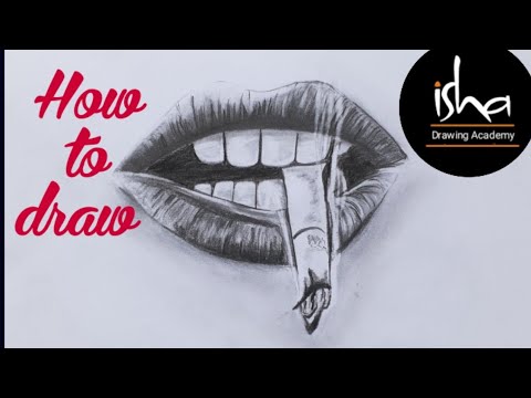 How to draw Smoking Drawing.Isha drawing academy - YouTube