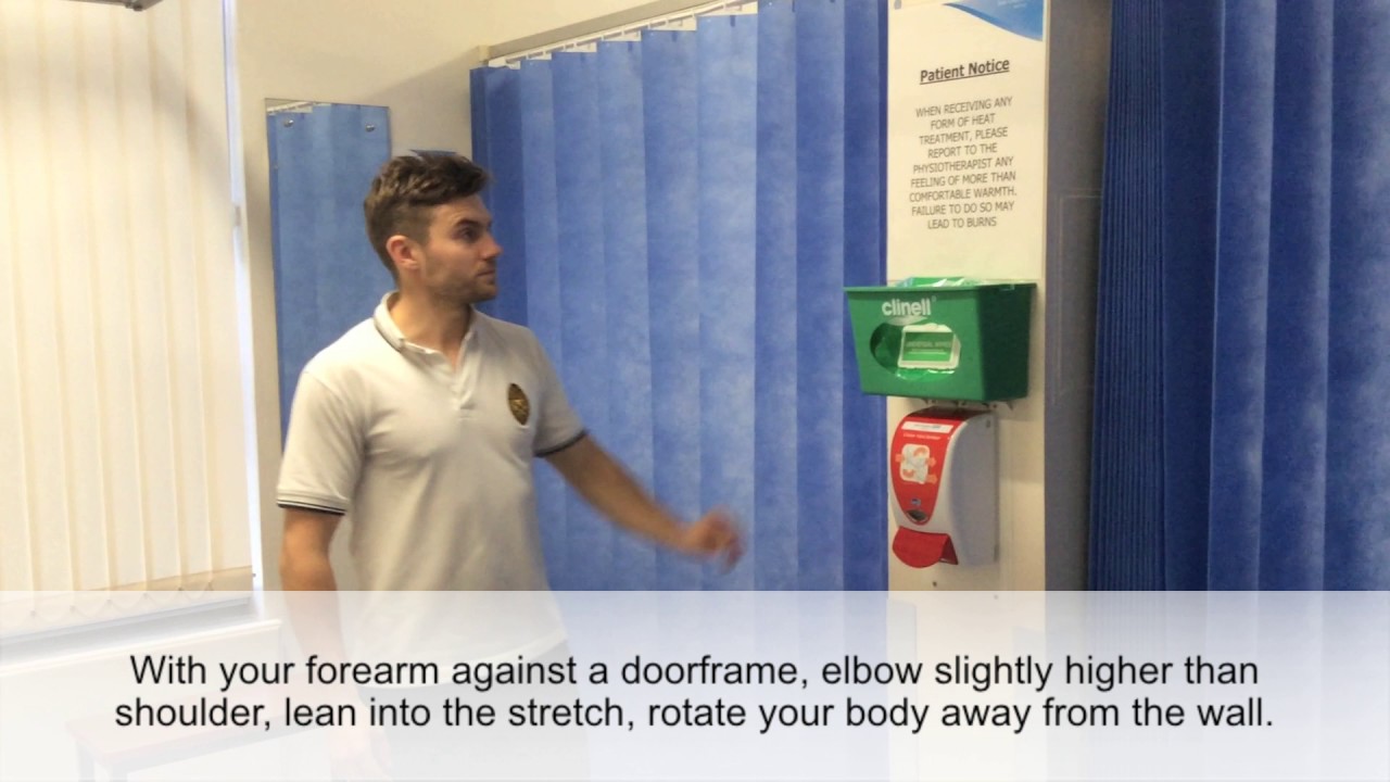 Physiotherapy: Pec stretches - YouTube