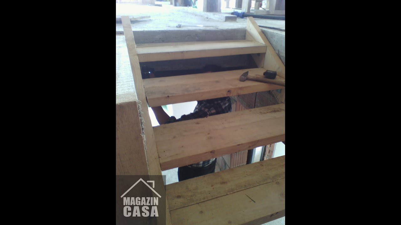 Finisaje interioare Structura Scara de lemn inchidere dressing ...