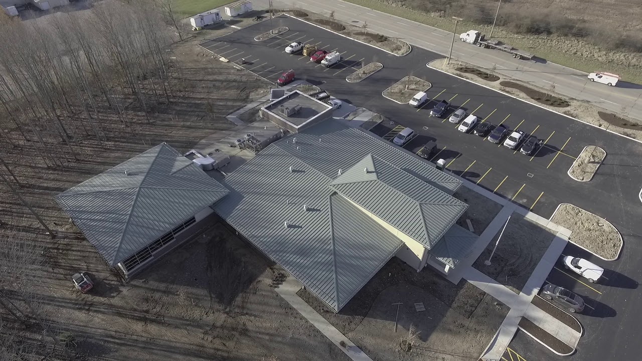 Drone Flight of New Ohio Utilities Protection Service Building on 11-29 ...