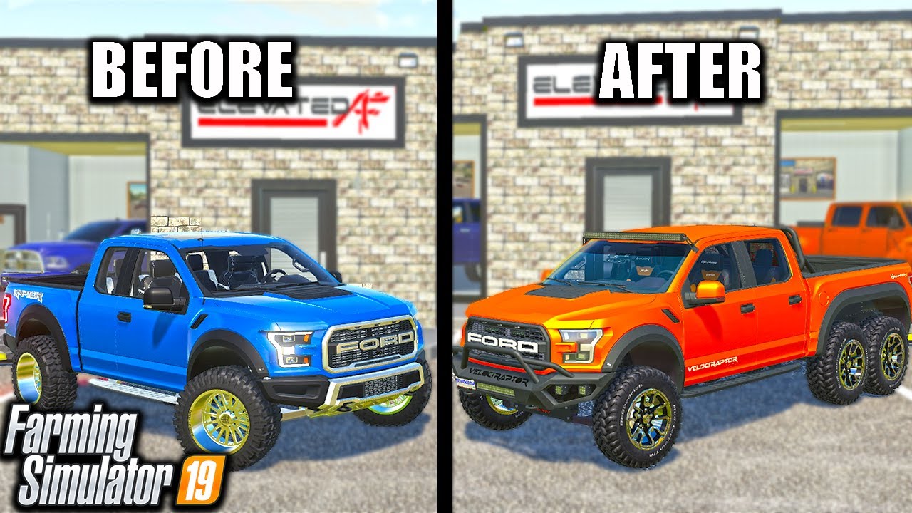 TURNING A WORK TRUCK INTO A LIFTED 6X6 RAPTOR! | (ROLEPLAY) FARMING ...