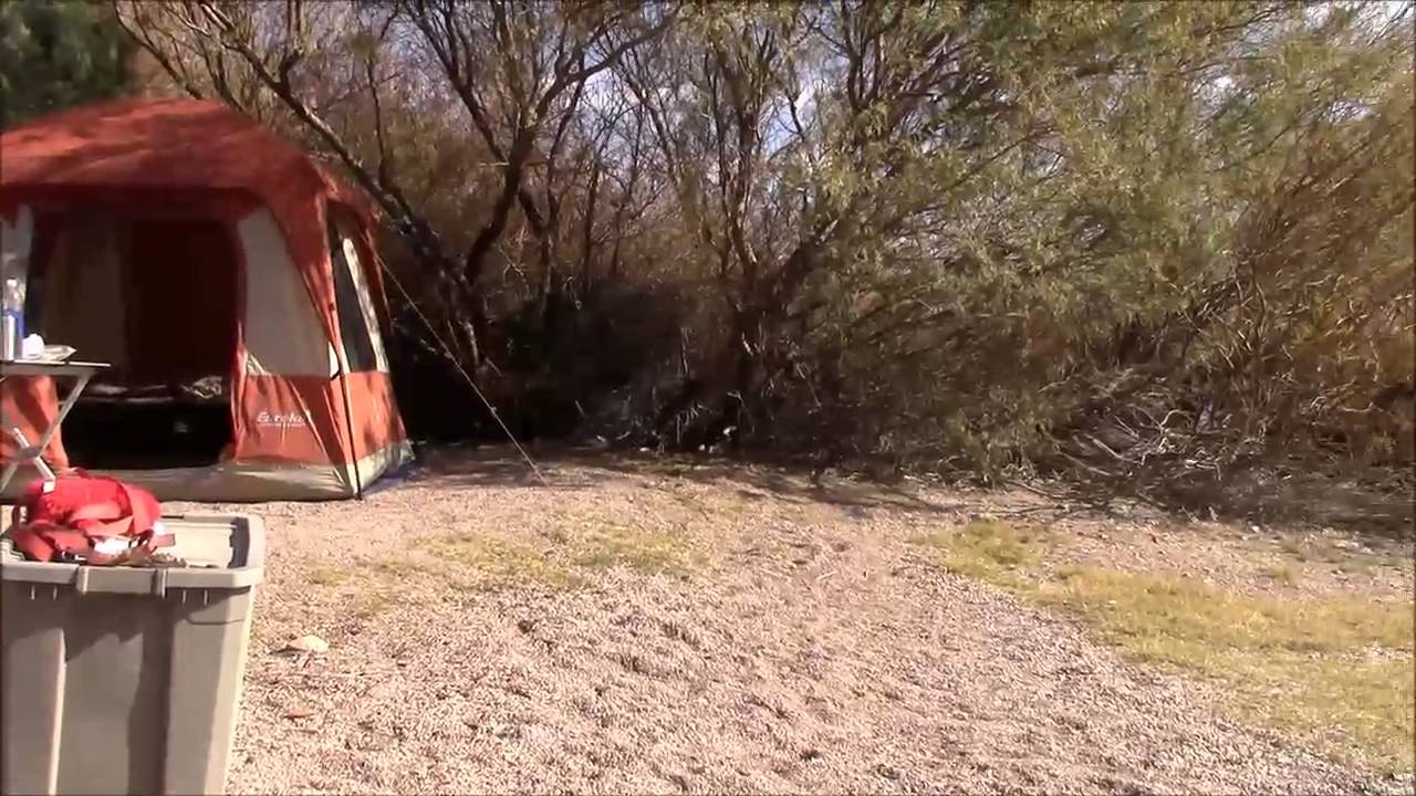 My campsite at Senator Wash North Shore - YouTube