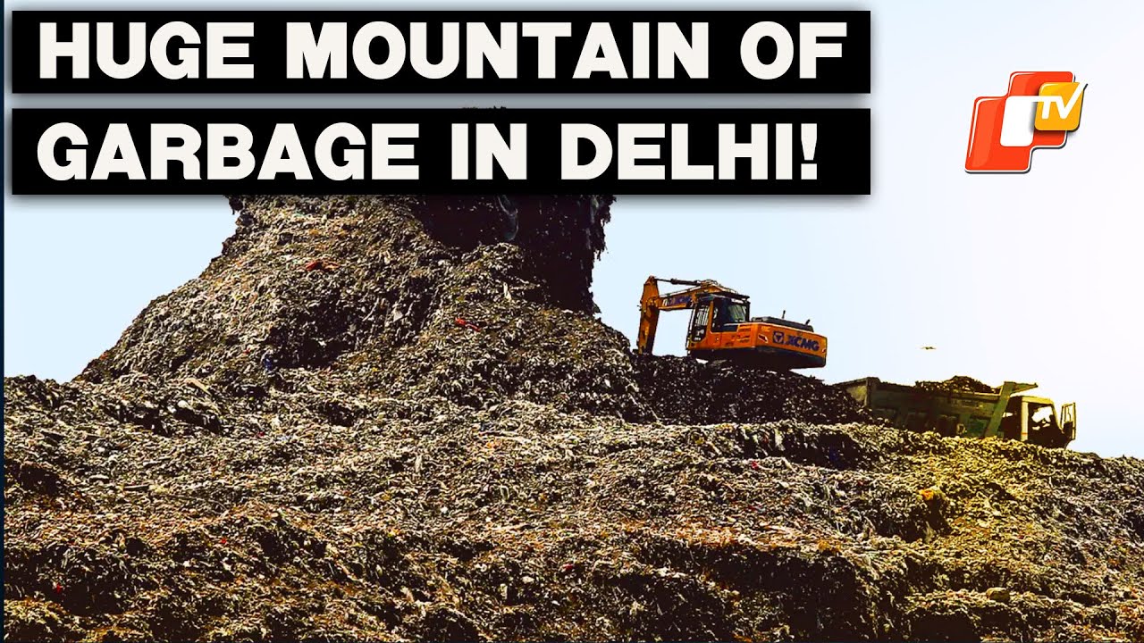 Huge Mountain Of Garbage In Delhi Raises Concerns, MCD Promises Remains ...