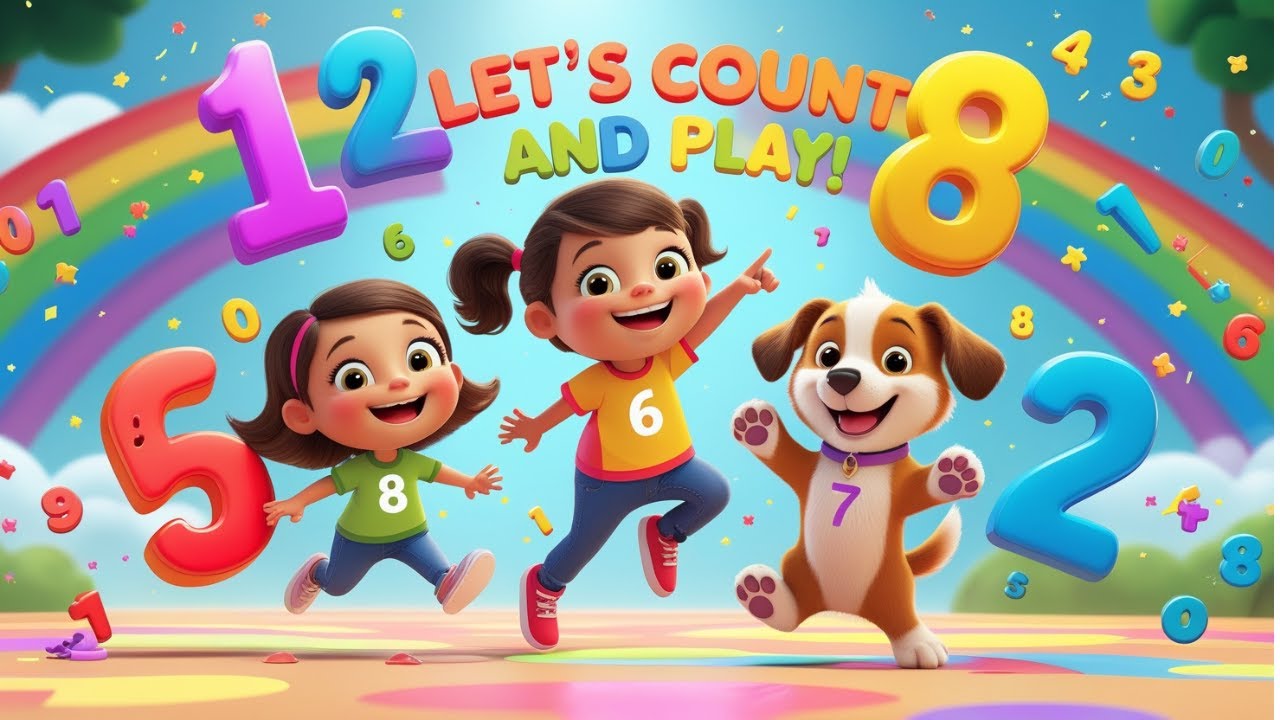 Let's Count And Play Toddler learning Rhyme@Funtime4545-t8k - YouTube