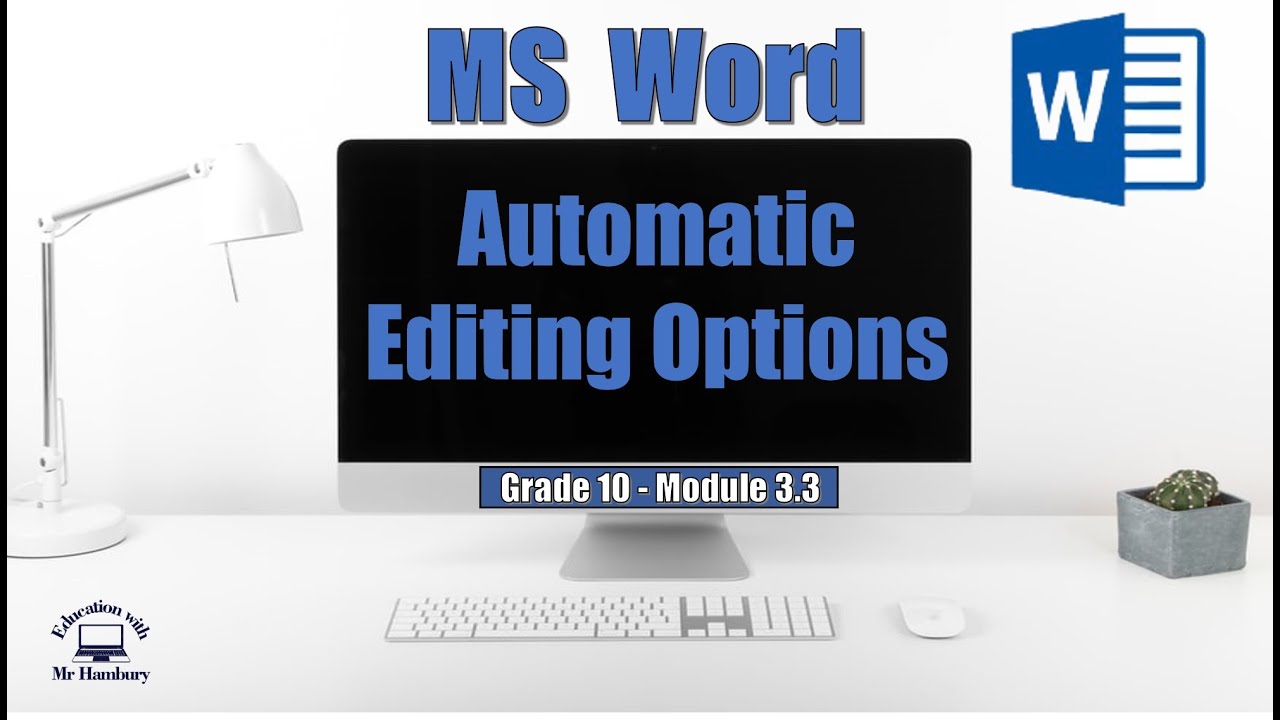 Automatic Editing Options in Word - YouTube