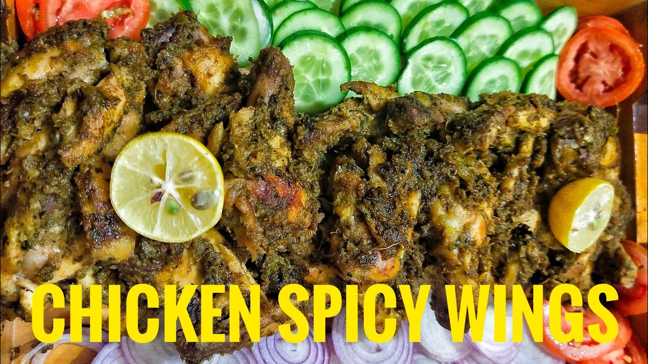 Chicken Spicy Wings | Green Spicy Wings - YouTube