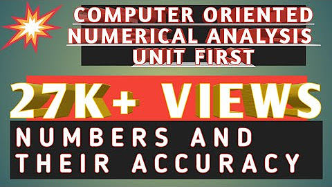 COMPUTER ORIENTED NUMERICAL ANALYSIS BCA 3RD SEM - YouTube